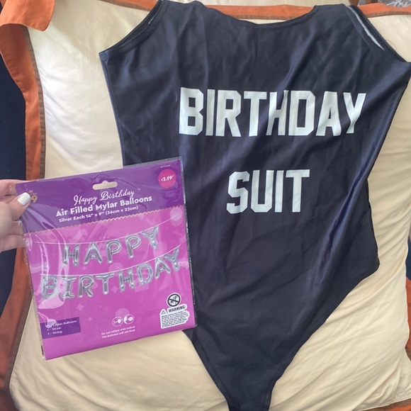 Pants & Jumpsuits | Birthday Suit With Happy Birthday Balloons | Poshmark